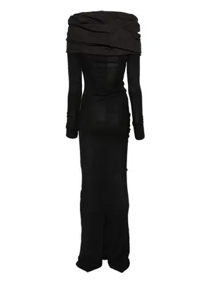 ENTIRE STUDIOS Off-shoulder Long Dress - Black