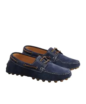 TOD'S Boat Gommino Bubble Loafers - Blue