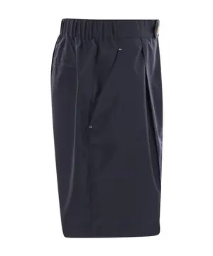 Brunello Cucinelli Logo Detailed Bermuda Shorts - Black