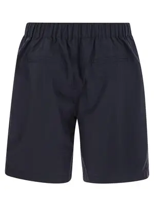 Brunello Cucinelli Logo Detailed Bermuda Shorts - Black