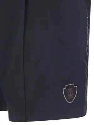 Brunello Cucinelli Logo Detailed Bermuda Shorts - Black