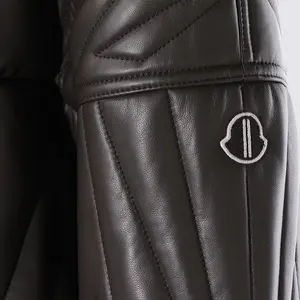 Moncler Quilted Leather Zip-up Jacket