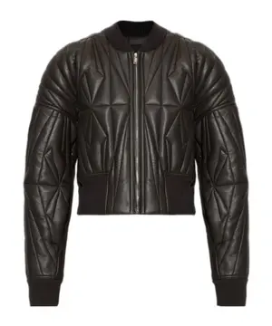 Moncler Quilted Leather Zip-up Jacket - No