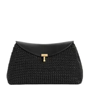 TOTEME Woven Shoulder Bag - Black