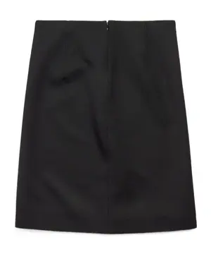 Balenciaga Midi Skirt With Back Zip And Hook Closure