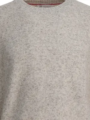 Brunello Cucinelli Crewneck Knitted Jumper - Light Grey
