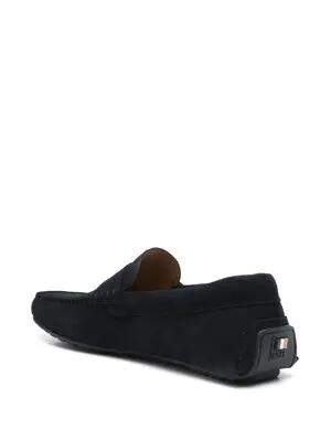 Hugo Boss Suede Loafers With Moccasin Toe