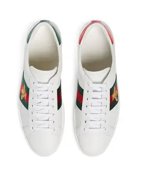 Gucci Ace Embroidered Sneakers - White