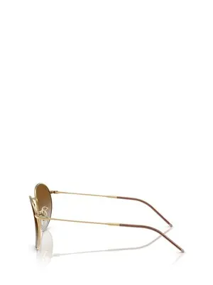 Ray-ban Round Reverse Sunglasses - Brown