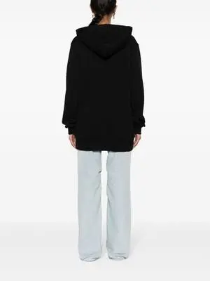 Celine Oversized Hoodie In Cotton Fleece - No