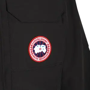 Canada Goose Hooded Down Parka With Logo Patch