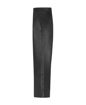 Saint Laurent Pleat Detailed Straight Leg Trousers