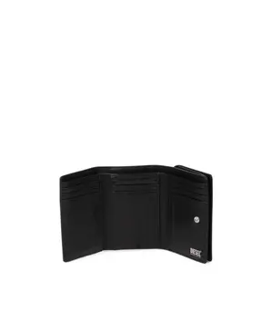DIESEL® Logo-print Leather Wallet - Black