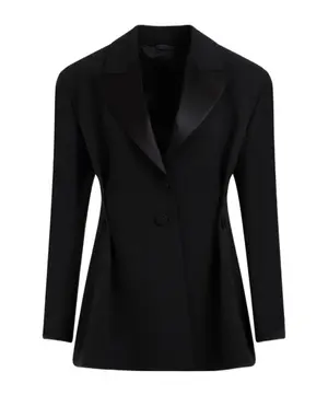 Givenchy Collared Blazer With Satin Lapels