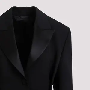 Givenchy Collared Blazer With Satin Lapels