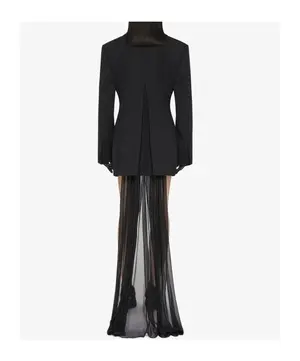 Givenchy Collared Blazer With Satin Lapels