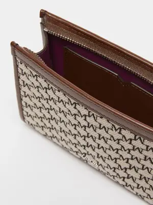 Max Mara Cotton Jacquard Monogram Pouch