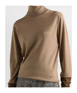 Dolce & Gabbana Long-sleeve Turtleneck Sweater - Beige