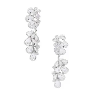 Magda Butrym Crystal Drop Earrings - Silver