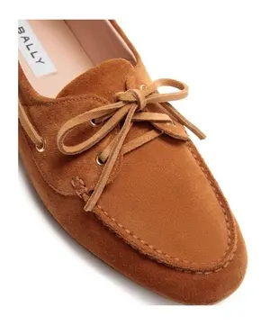 Bally Round Toe Slip-on Loafers - Brown