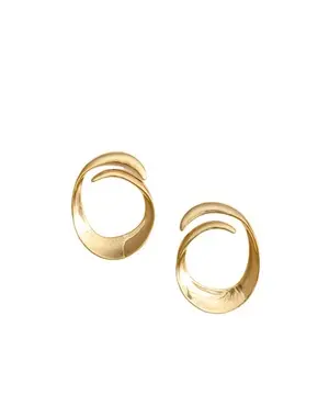 SELF-PORTRAIT Swirl Earrings - Gold