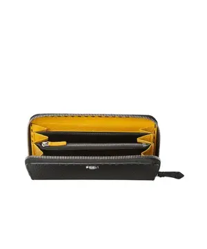 Fendi Zipper-around Selleria Wallet - Black