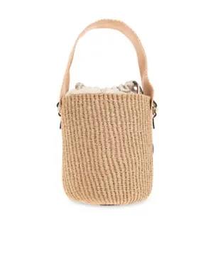 Chloé Horse Medal Small Bucket Bag - Beige