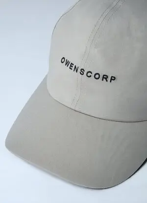 Rick Owens Logo Embroidered Baseball Cap - Gray