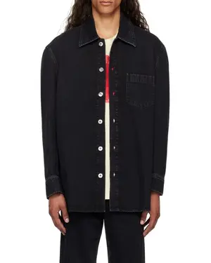 LANVIN Cocoon Button-up Denim Shirt