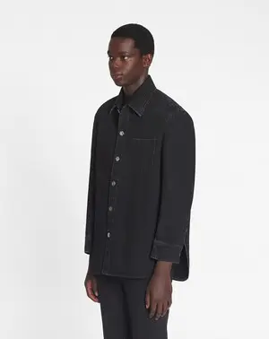 LANVIN Cocoon Button-up Denim Shirt