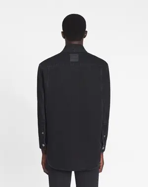 LANVIN Cocoon Button-up Denim Shirt