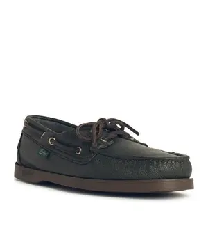 Paraboot Logo Patch Lace-up Shoes - Black