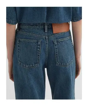 JIL SANDER Flared Cropped Jeans - Blue