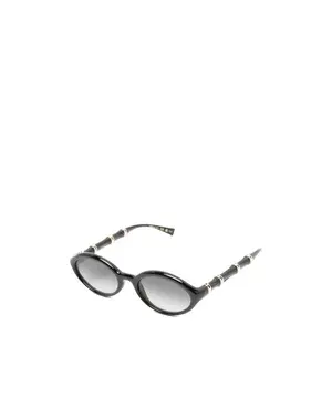 Gucci Oval Frame Sunglasses - Gray