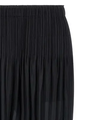 Issey Miyake Cropped Pleated Trousers
