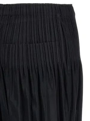 Issey Miyake Cropped Pleated Trousers