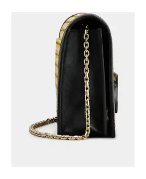 ROGER VIVIER Checked Foldover Clutch Bag