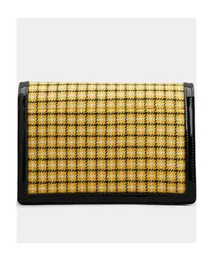 ROGER VIVIER Checked Foldover Clutch Bag