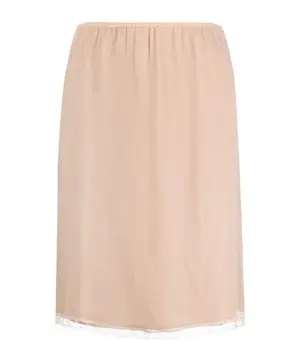 Gucci Lace Trim Detail Midi Skirt