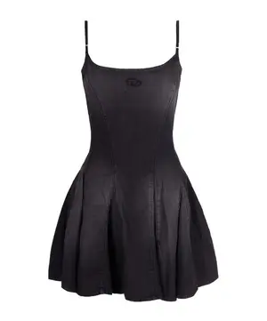 DIESEL® De-spoky-s Denim Dress With Thin Shoulder Straps - Black