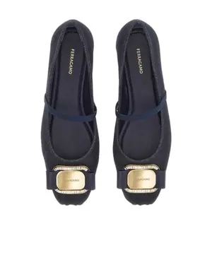 FERRAGAMO Vara Plate Ballet Flats