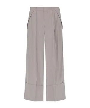 Victoria Beckham Wide-leg Trousers - Purple