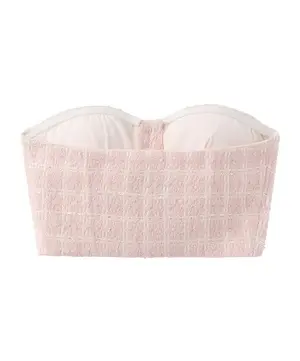 Marissa Chiara Button Detailed Tube Top Vest