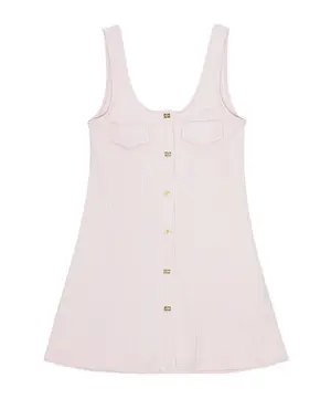GANNI Sleeveless Mini Dress With Front Pockets