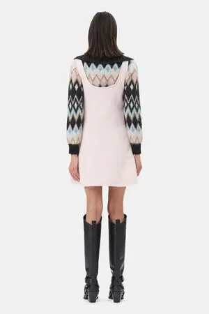 GANNI Sleeveless Mini Dress With Front Pockets