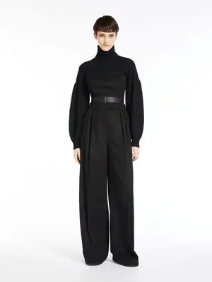 Max Mara Wide Leg Pleated Trousers