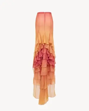 Saint Laurent Cascade High-low Mini Skirt
