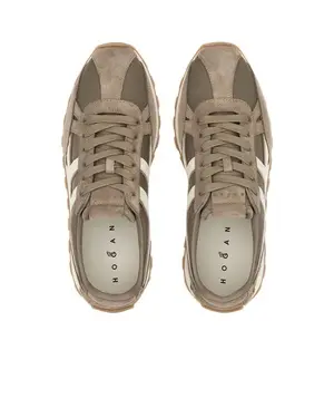 Hogan H671 Side Logo Patch Sneakers - Brown