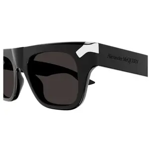 Alexander McQueen Rectangle Frame Sunglasses - Black