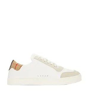 Burberry Round-toe Lace-up Sneakers - White
